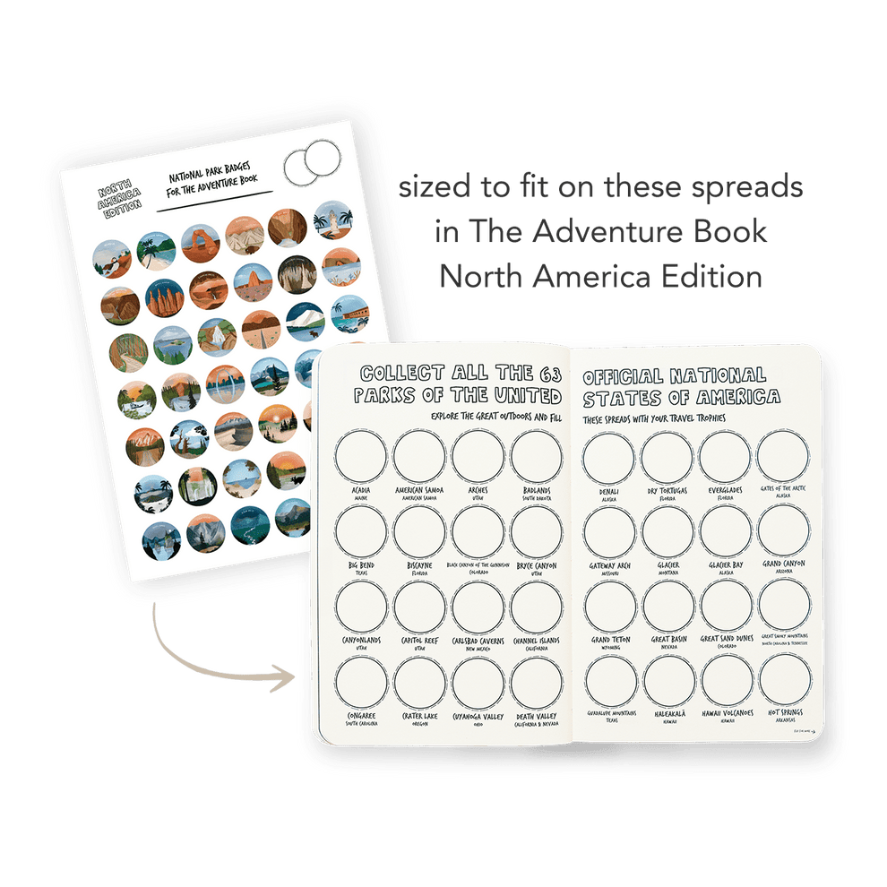 Printable National Park Badges (Digital Download) – The Adventure Book