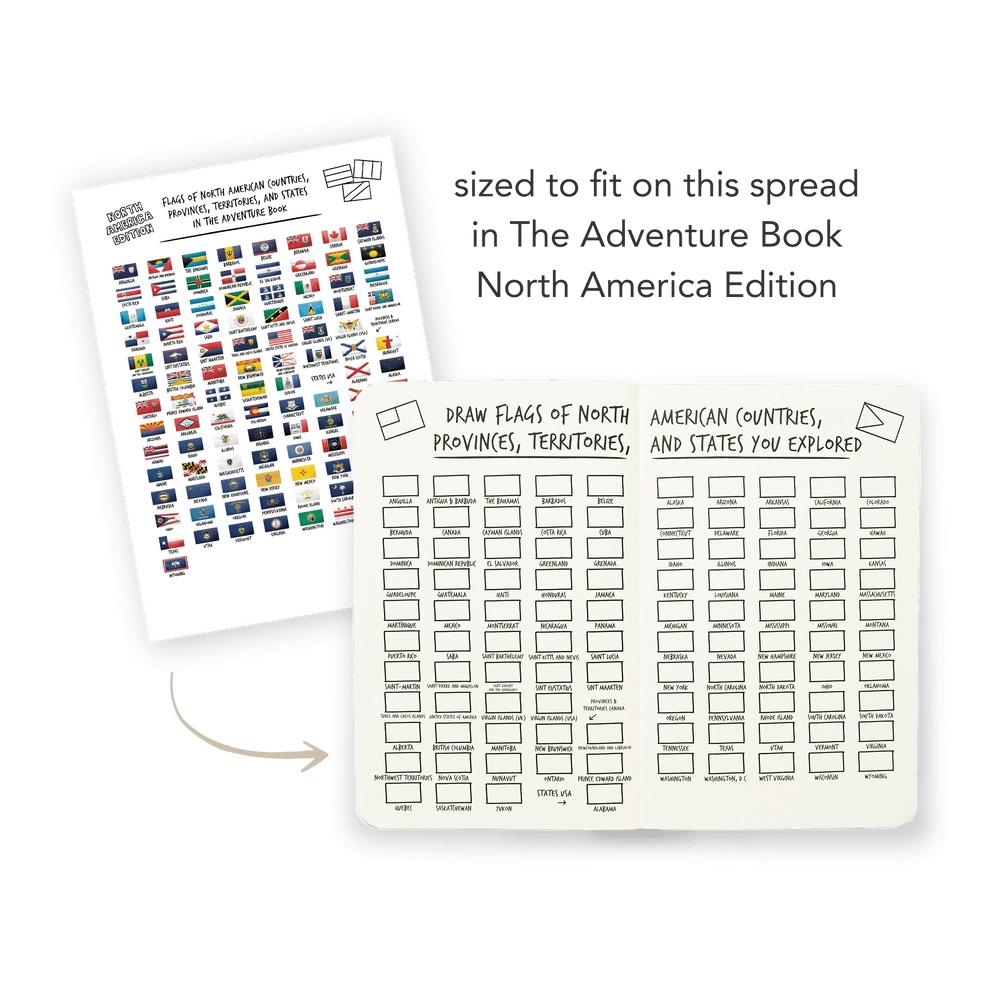 Printable North America Flags Set (Digital Download) – The Adventure Book